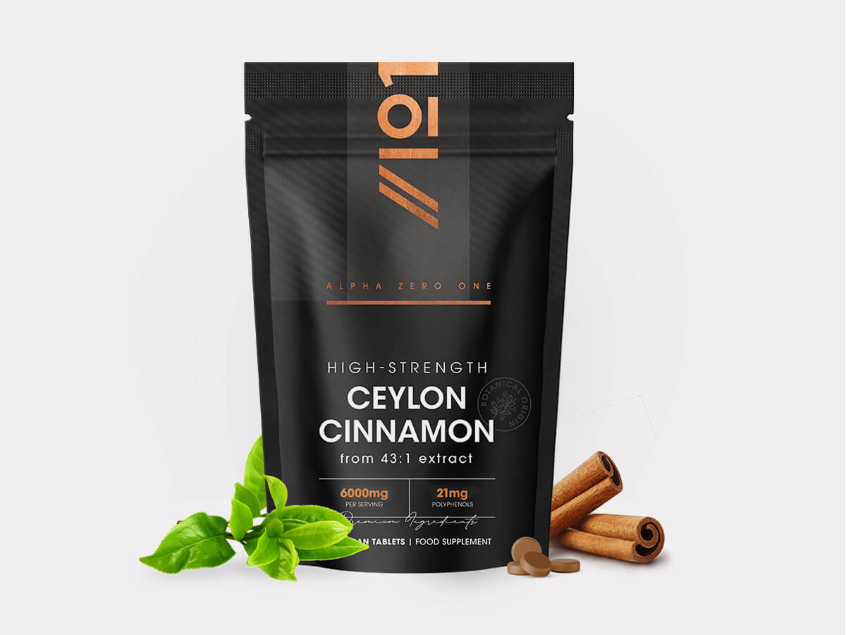 Ceylon Cinnamon Extract 6000mg - 180 Tablets - Alpha01