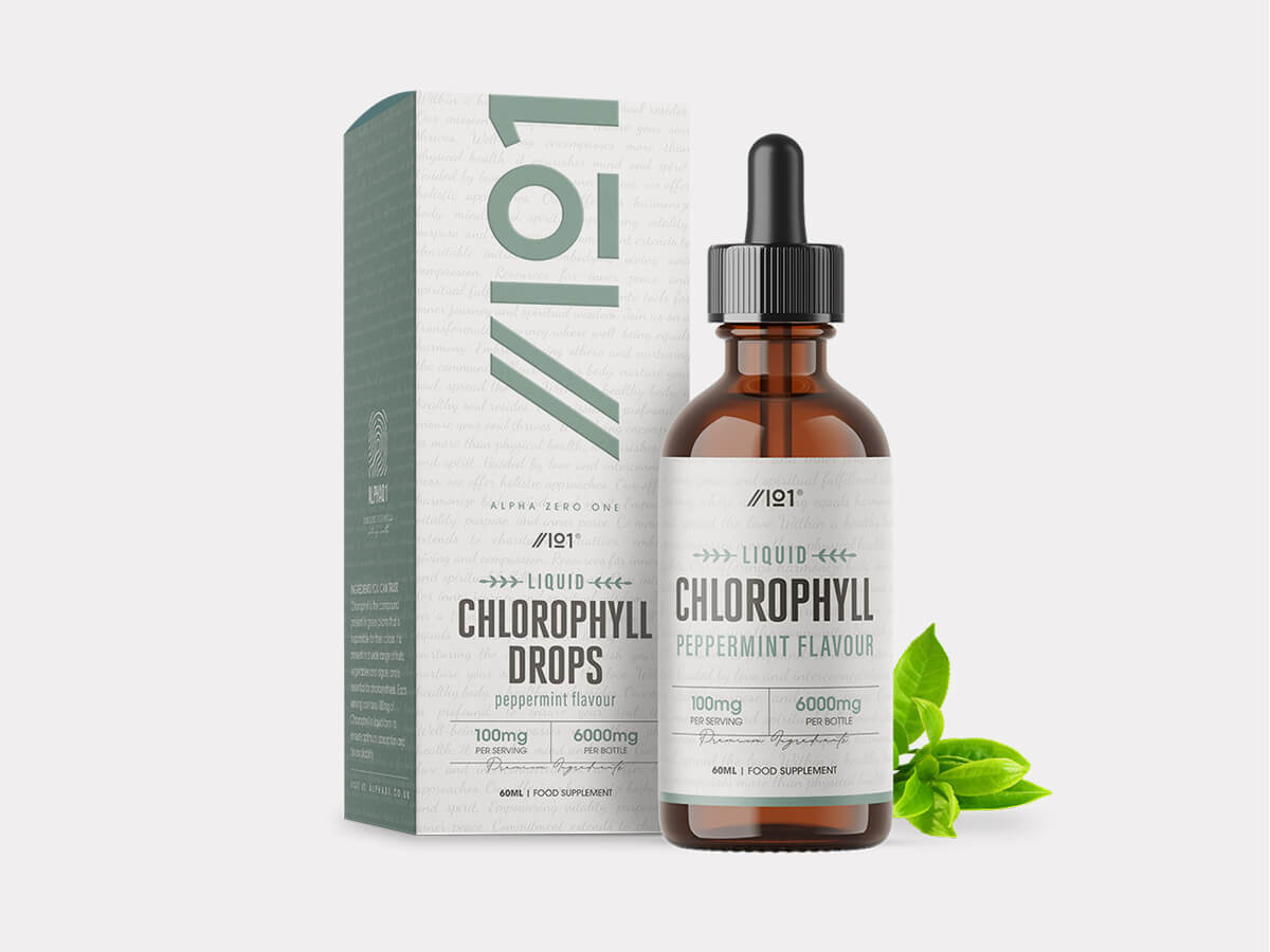 Liquid Chlorophyll Drops 6000mg - 60ml Tincture - Alpha01