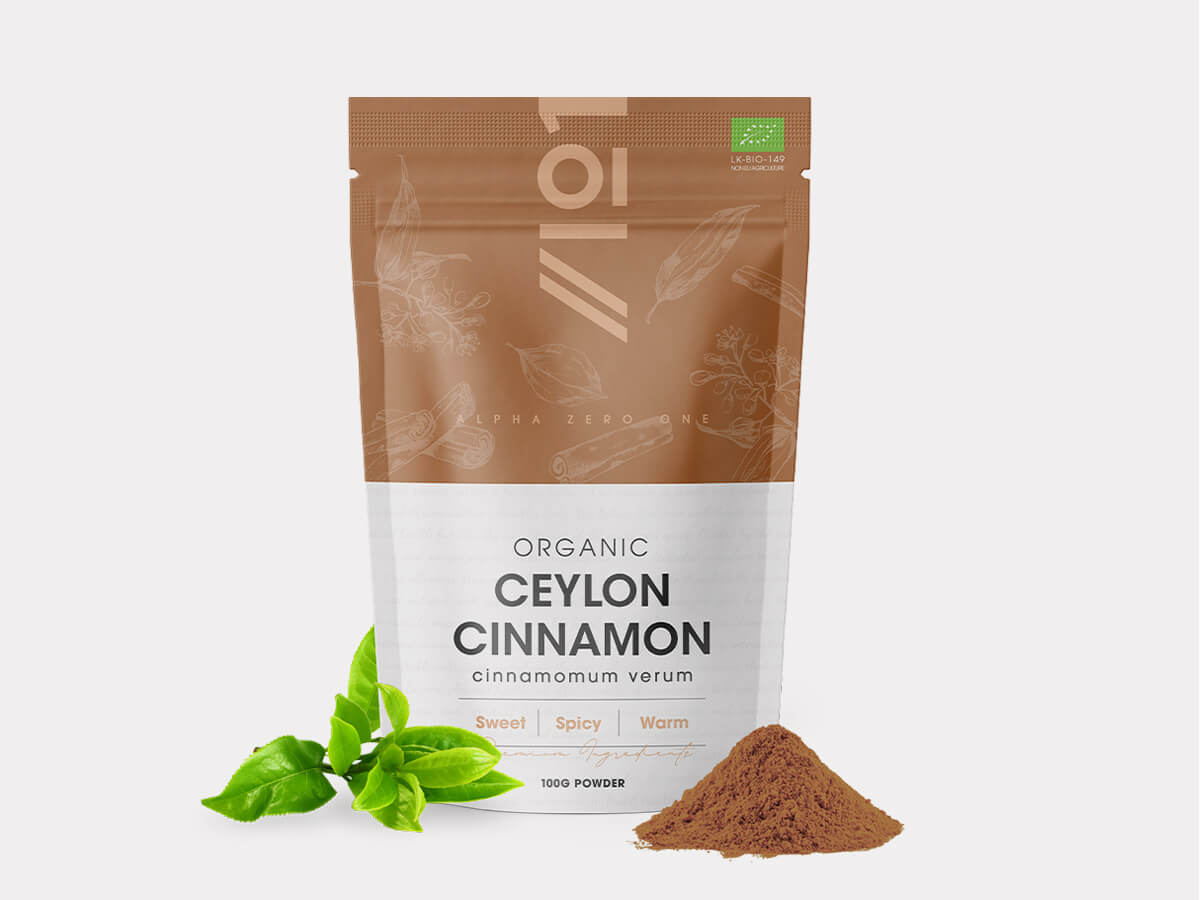 Organic Ceylon Cinnamon - 100g Powder - Alpha01